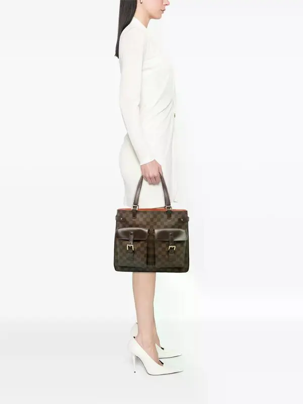 LOUIS VUITTON Damier Ebene Uzes Tote Bag
