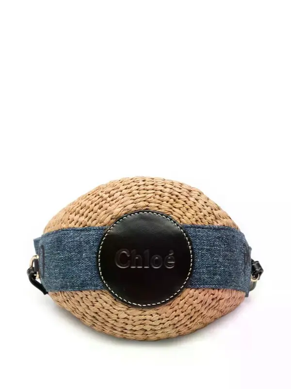 Chloé Raffia Woody Basket Bucket Bag