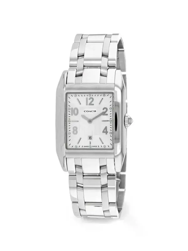 COACH Rectangular Face Watch - White