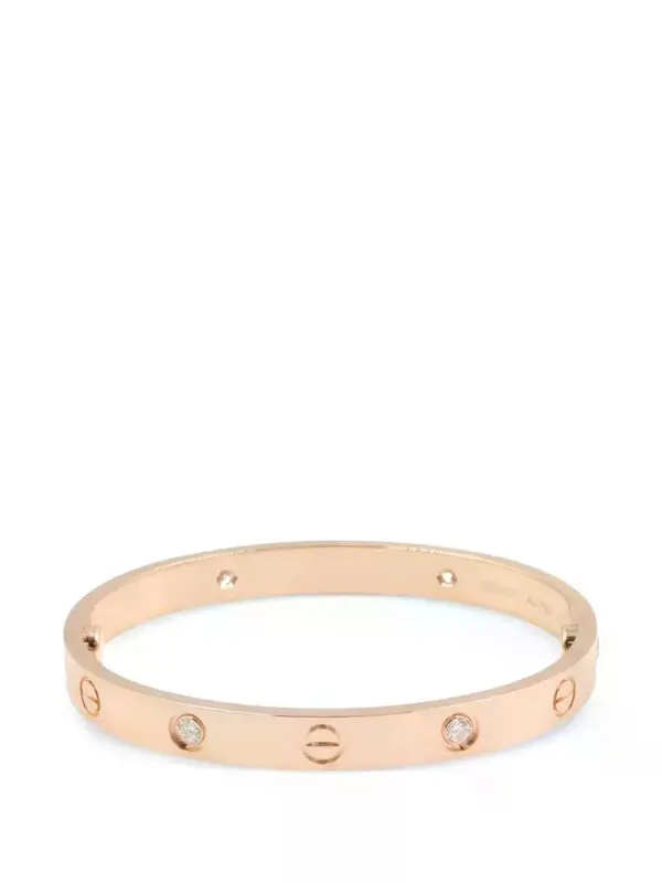 Cartier 18k Rose Gold Diamond Love Bracelet