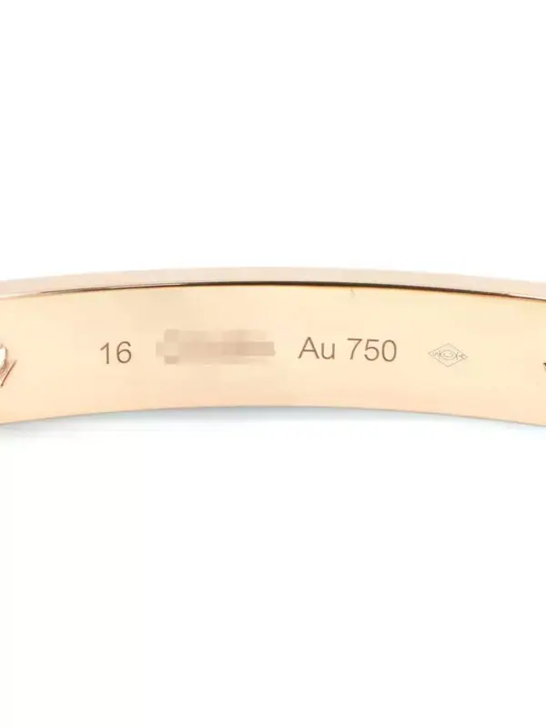 Cartier 18k Rose Gold Diamond Love Bracelet
