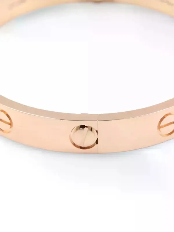 Cartier 18k Rose Gold Diamond Love Bracelet