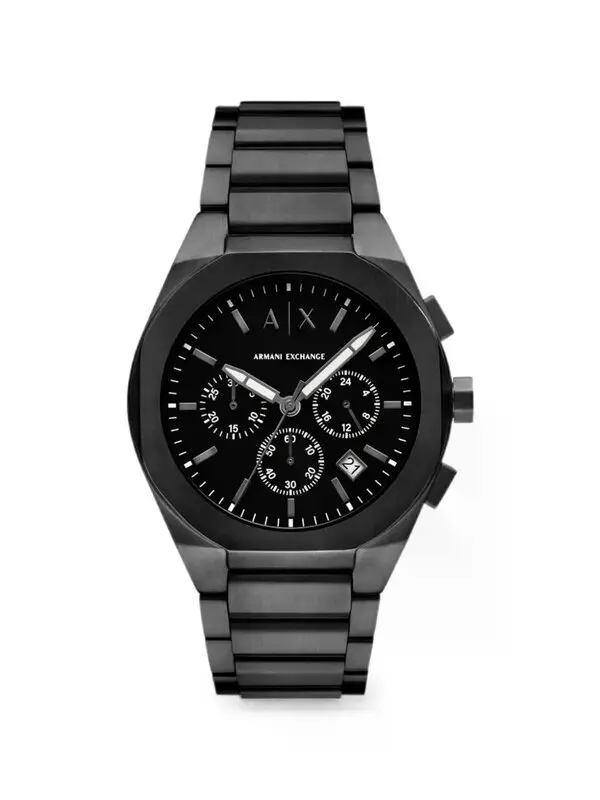Armani Exchange Chronograph Watch - Black