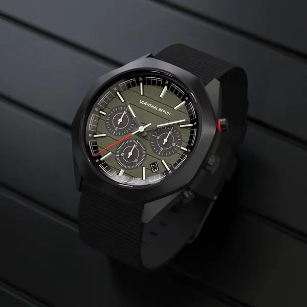 Lilienthal Berlin Octachrono Chronograph Watch - Green
