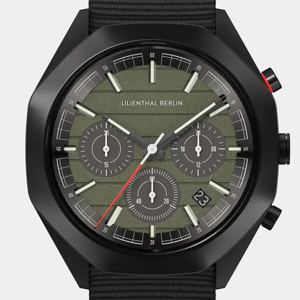 Lilienthal Berlin Octachrono Chronograph Watch - Green
