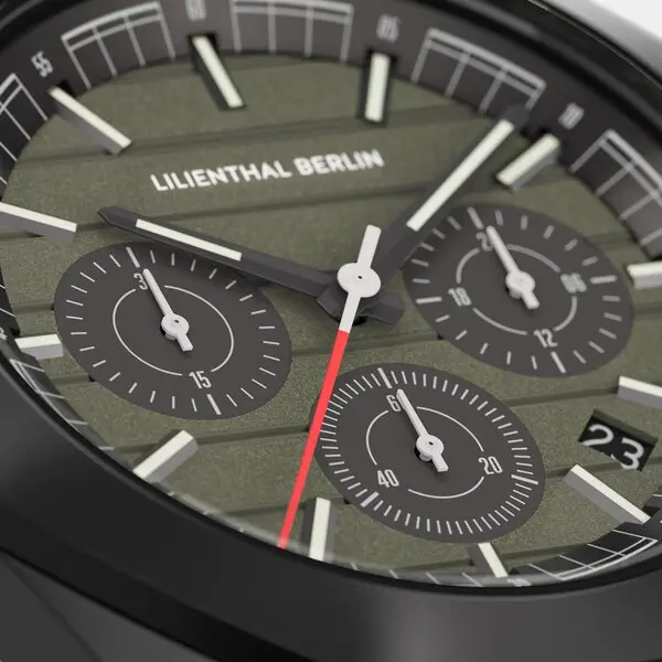 Lilienthal Berlin Octachrono Chronograph Watch - Green