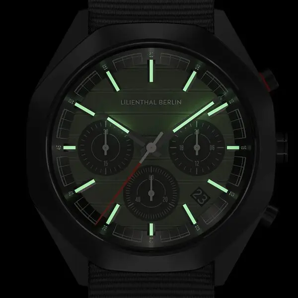 Lilienthal Berlin Octachrono Chronograph Watch - Green