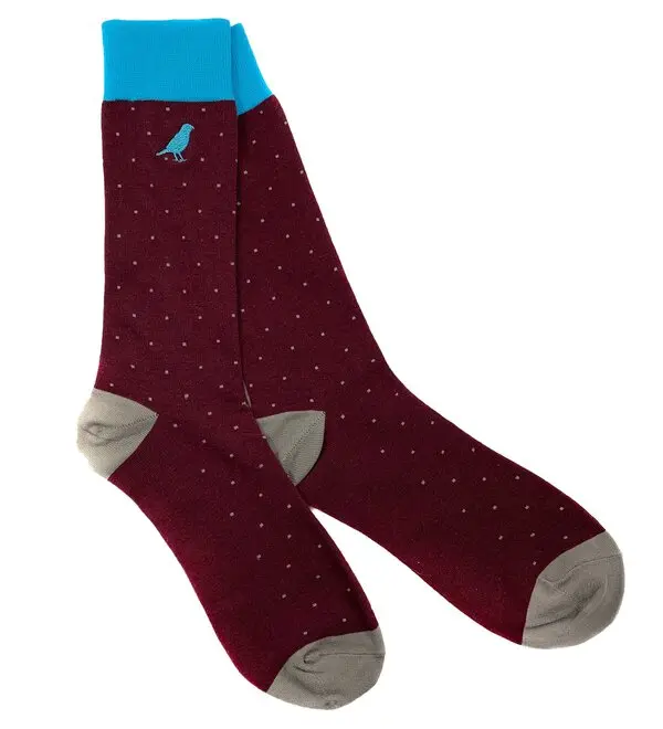 WHALLEY FINCH Altona Dots Vintage Burgundy - Red