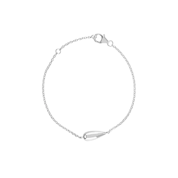 LUCY QUARTERMAINE Single Drop Bracelet - Silver