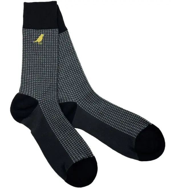 WHALLEY FINCH Black / Grey Houndstooth Grey & Black - Black/grey