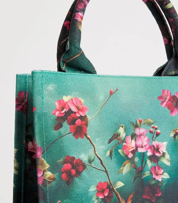 Harrods Small Exotics Tote Bag - Beige