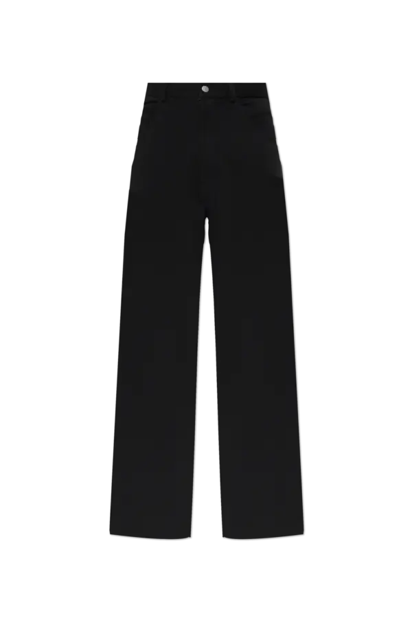 MAISON MARGIELA Sweatpants With Raw-edge Legs - Black