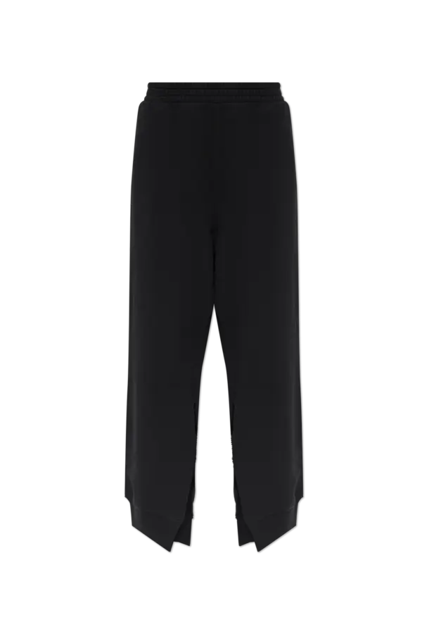 MAISON MARGIELA Sweatpants With Slit Legs - Black