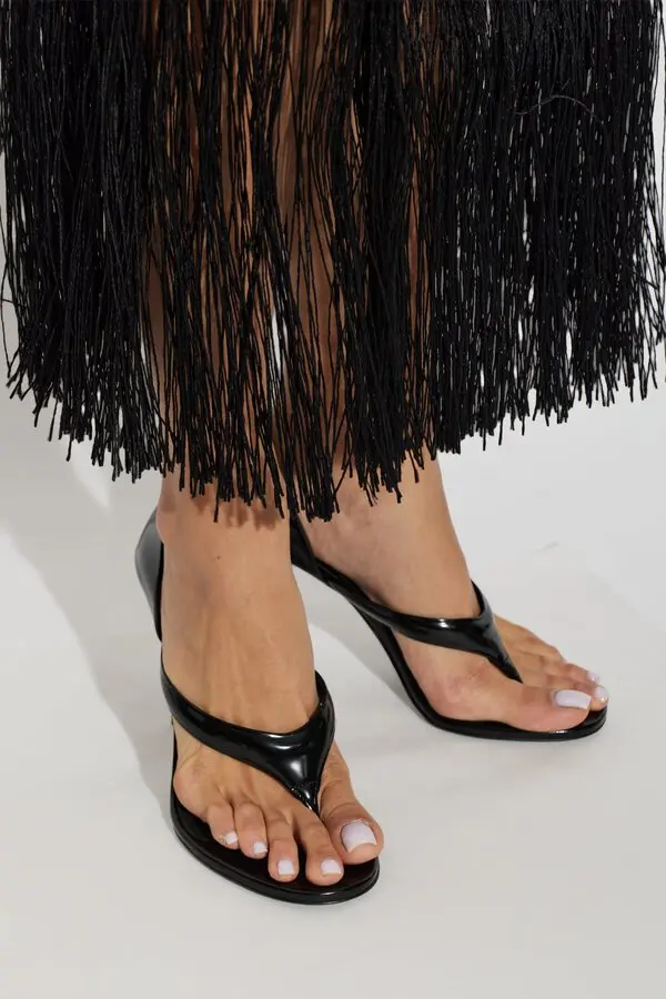 Alaïa Leather Heeled Mules