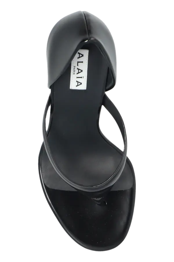 Alaïa Leather Heeled Mules