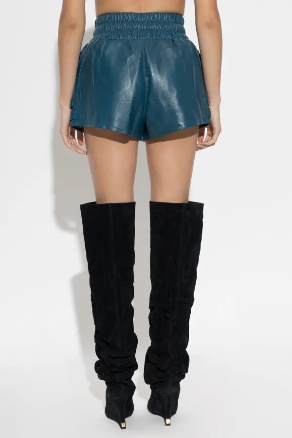Balmain Leather Shorts