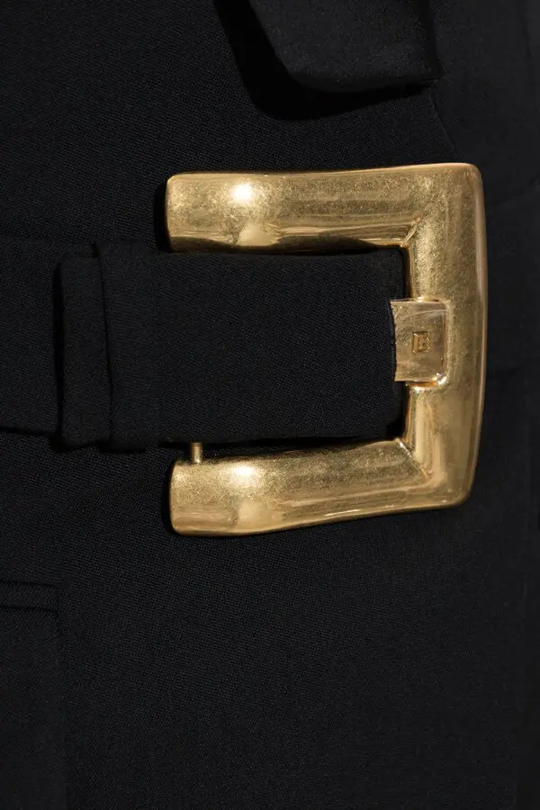 Balmain Dress With A Decorative Buckle