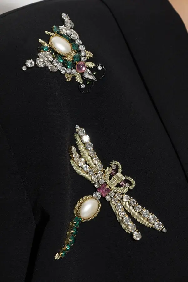 Balmain Blazer With Shimmering Crystals