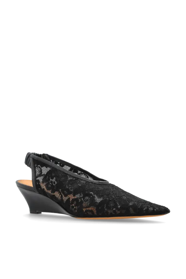 ODISSI Lace Wedge Shoes