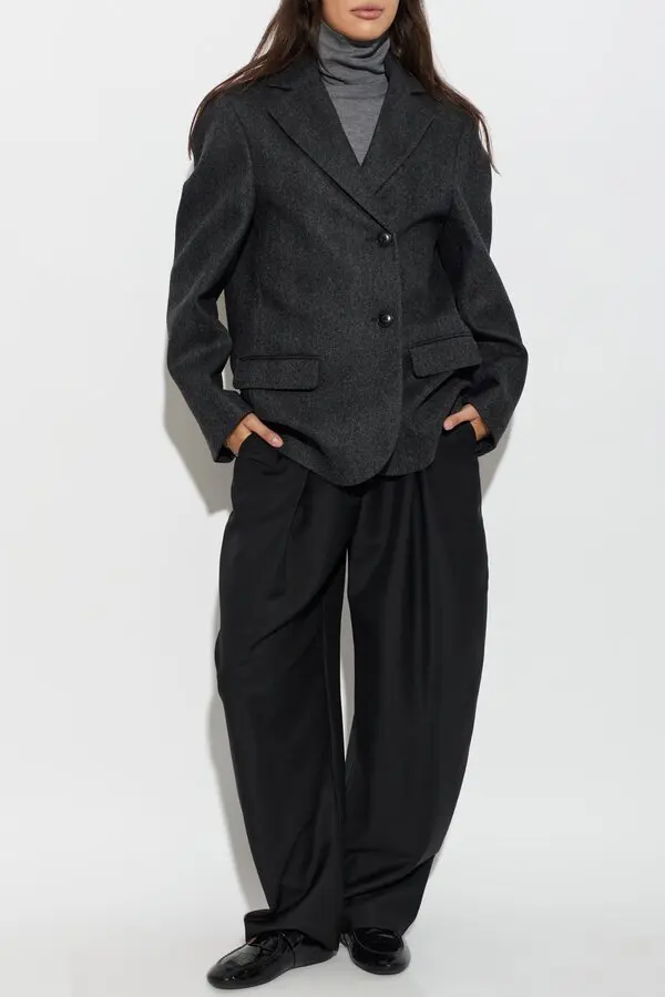 RÓHE Double-breasted Herringbone Blazer