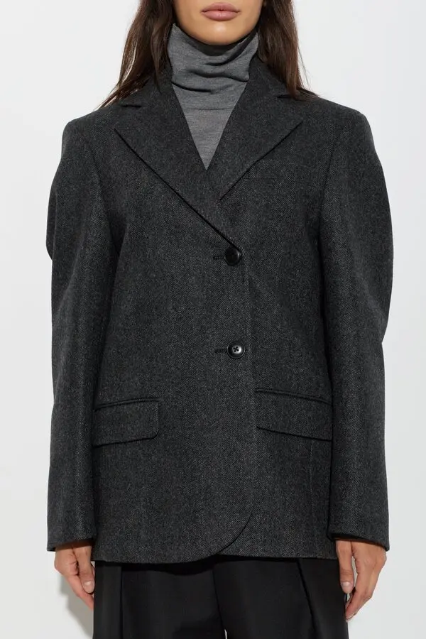 RÓHE Double-breasted Herringbone Blazer