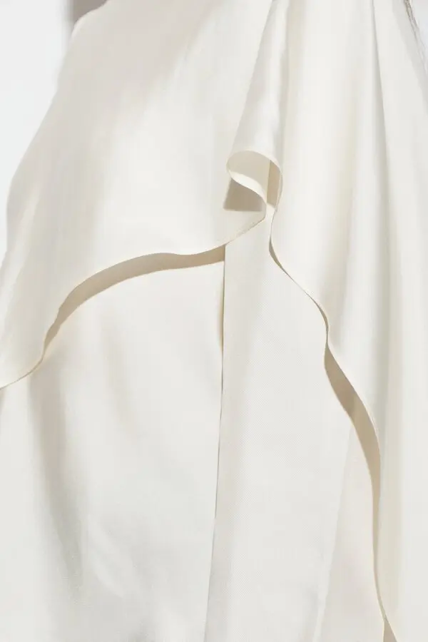 RÓHE Silk Top With Stand-up Collar