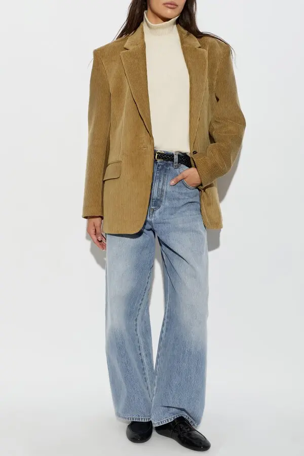 RÓHE Wool Turtleneck With Sewn-in Shoulder Pads