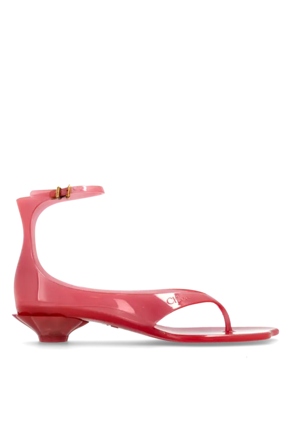 Chloé Jelly’ Heeled Sandals - Red