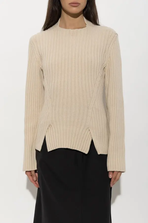 Victoria Beckham Wool Sweater With Double Slit