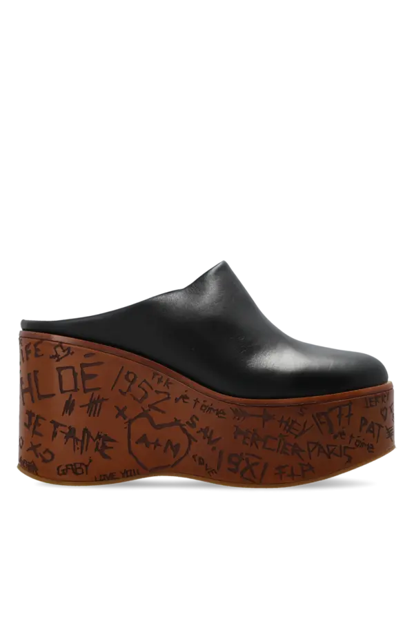Chloé Platform Slides ‘maxime - Black