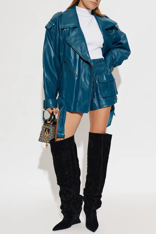 Balmain Suede Wedge-heeled Boots