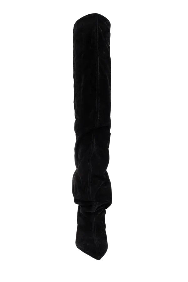 Balmain Suede Wedge-heeled Boots