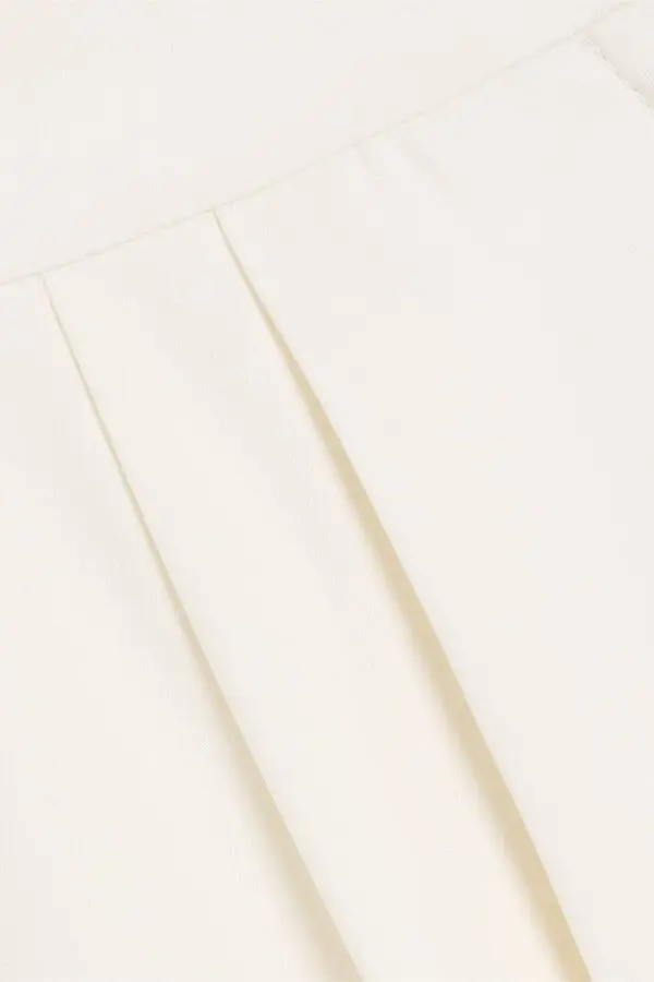 Alexander McQueen Pleated Woolcrepe Wideleg Pants