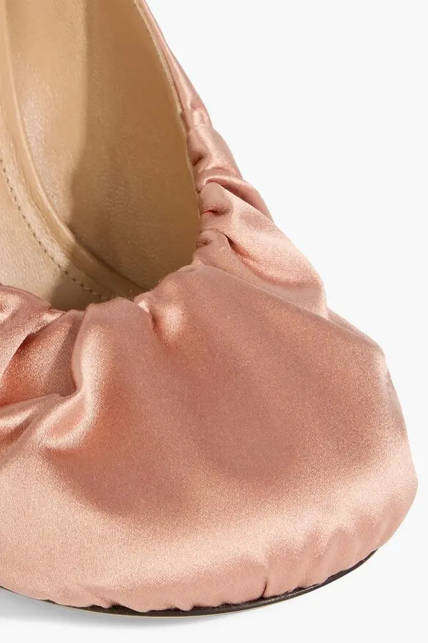 Dries Van Noten Ruched Satin Mules