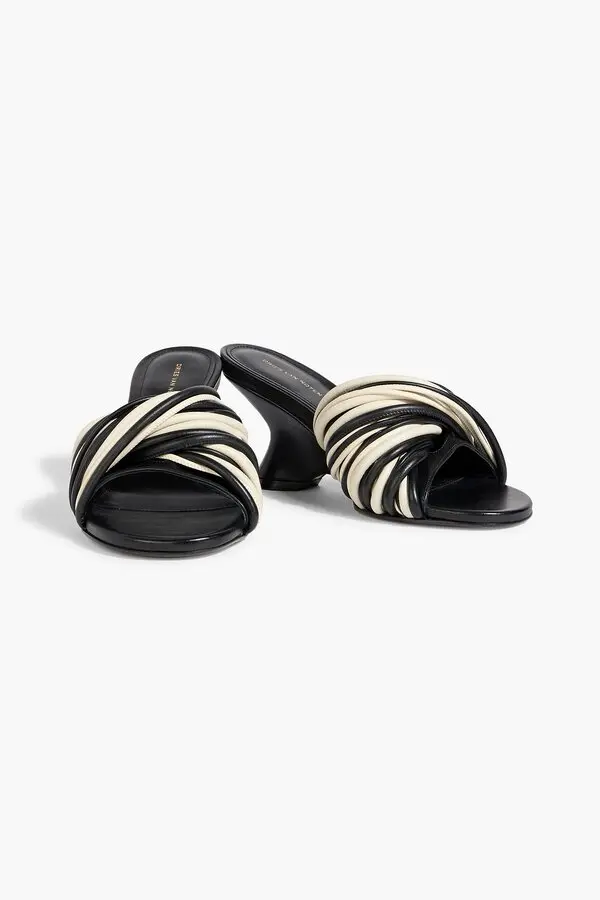 Dries Van Noten Twotone Leather Mules