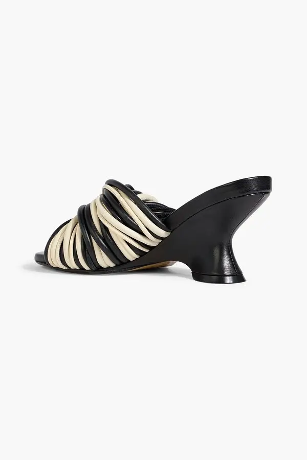 Dries Van Noten Twotone Leather Mules