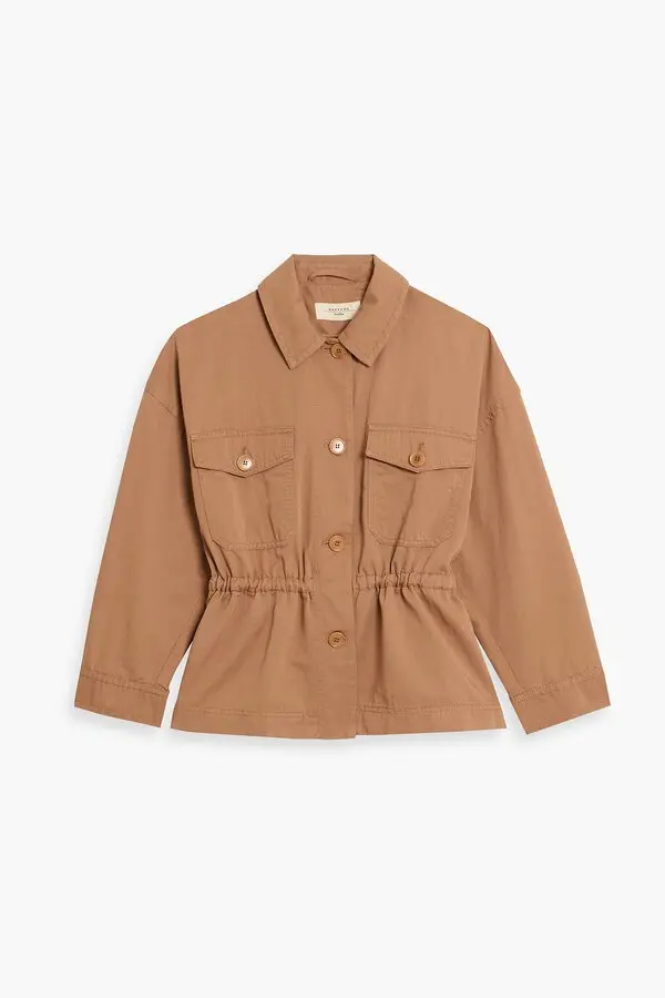 Max Mara Cotton And Linenblend Jacket - Tan