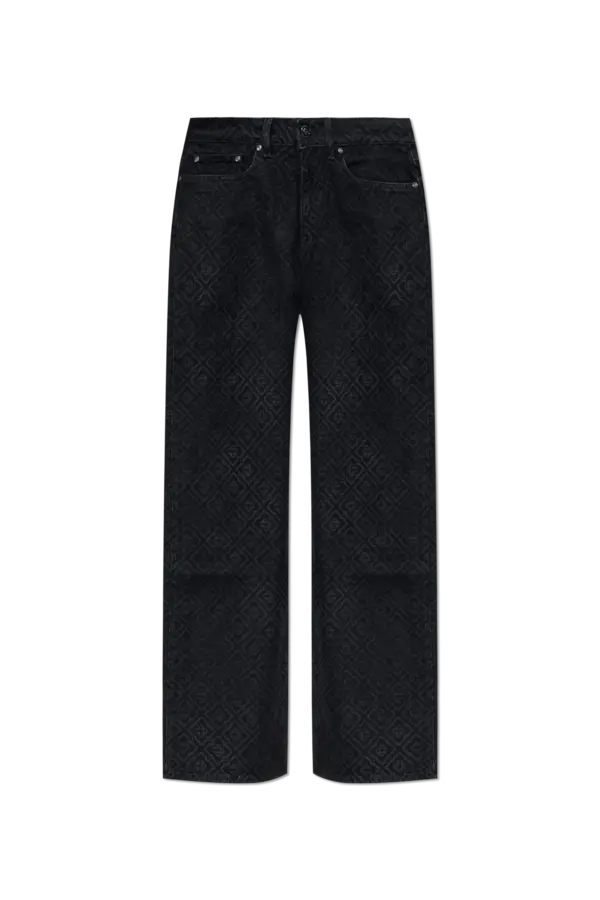 Casablanca Jeans With Monogram - Black