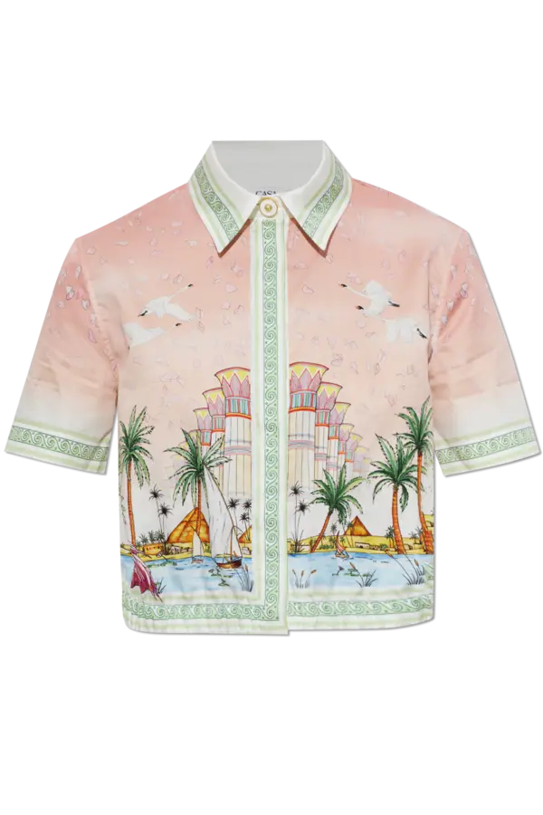 Casablanca Short Printed Shirt - Multicolour