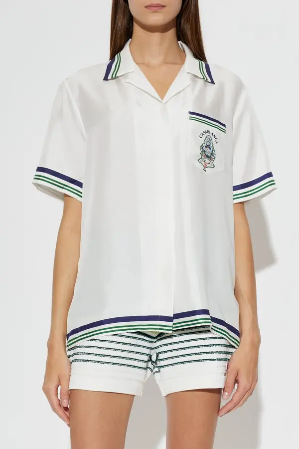 Casablanca Silk Shirt With Pocket