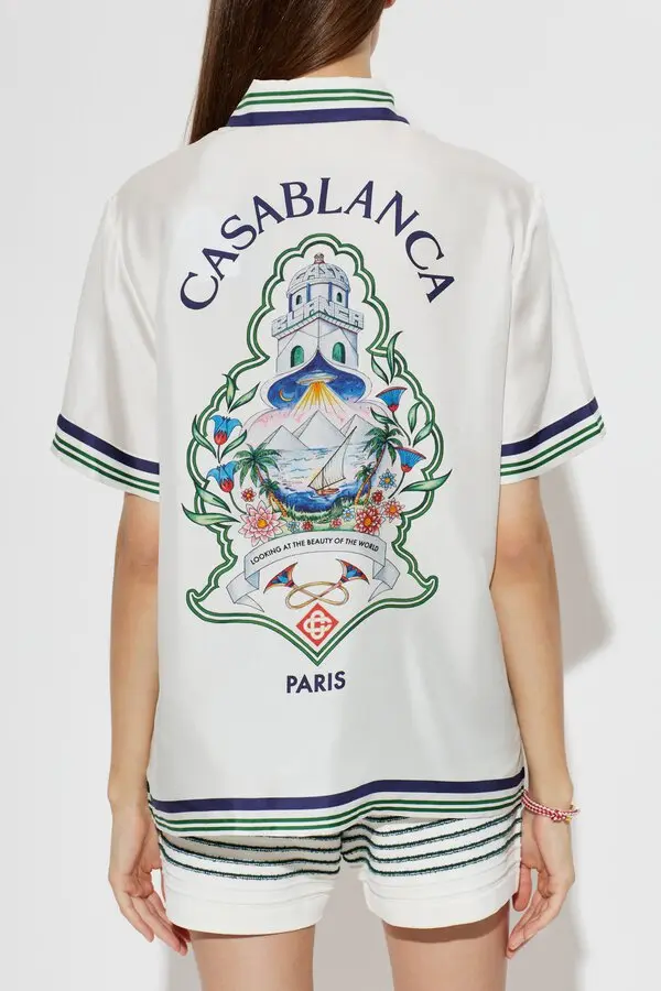 Casablanca Silk Shirt With Pocket