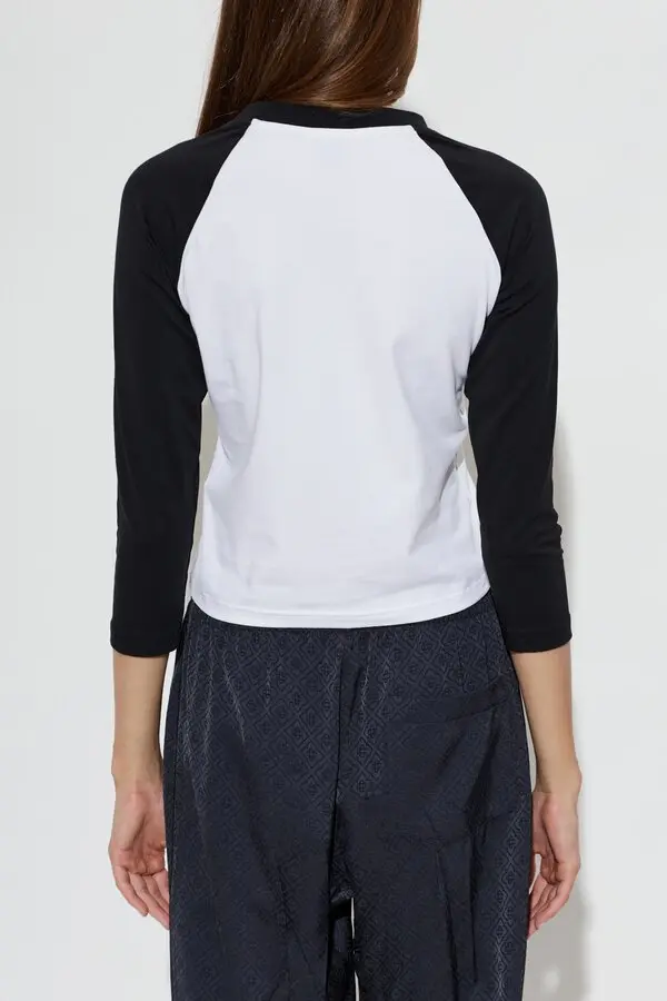 Casablanca Top With A Colorful Printed Logo