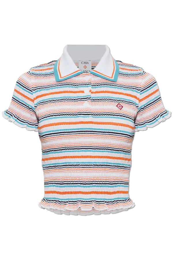 Casablanca Polo Shirt With Striped Pattern