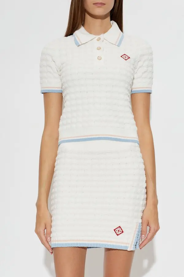 Casablanca Terry Cotton Polo