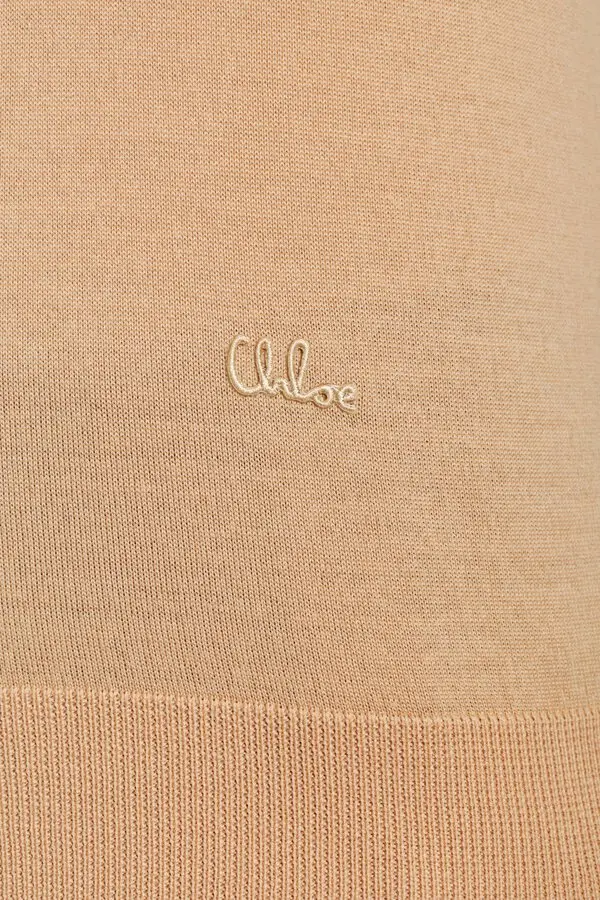 Chloé Wool Sweater With Short Sleeves