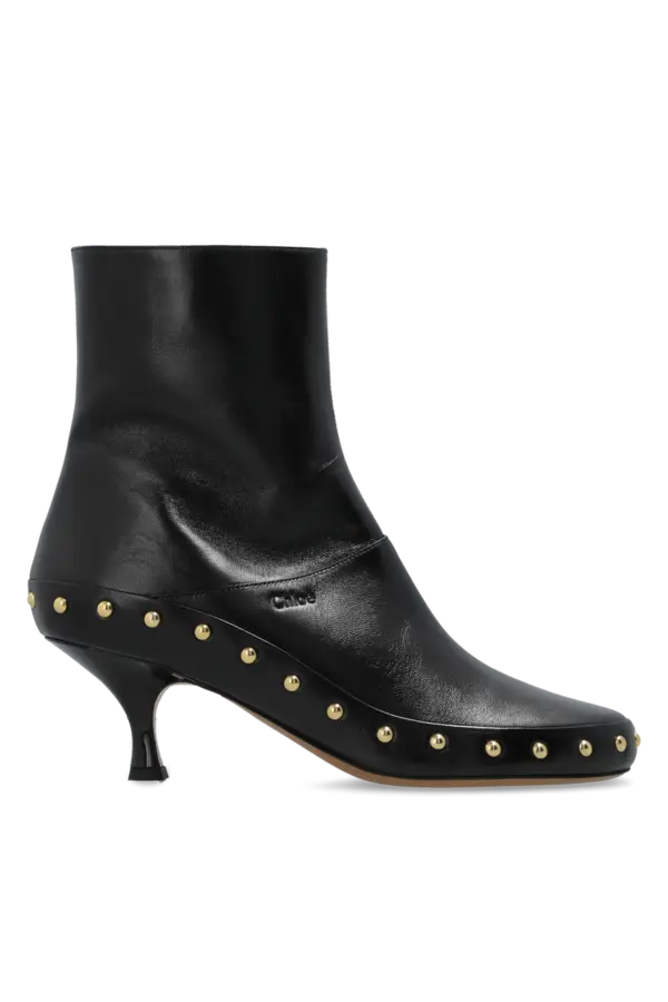 Chloé Junie’ Heeled Ankle Boots - Black