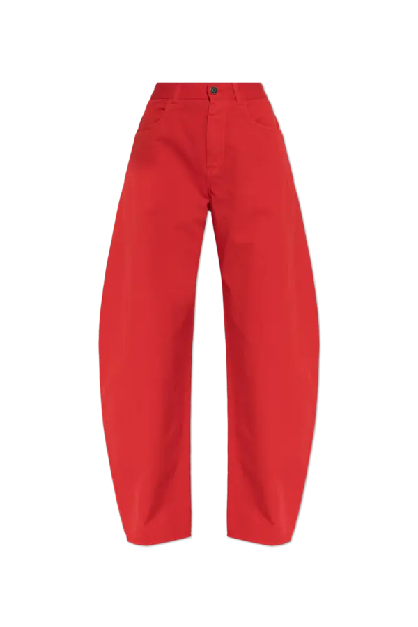 Alaïa Wide-leg Jeans - Red
