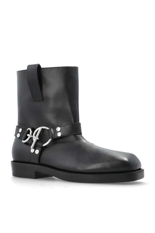 Balmain Leather Ankle Boots