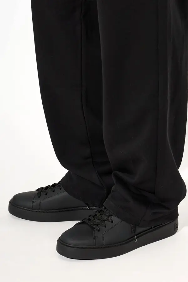 Balmain B-court Leather Sneakers - Black