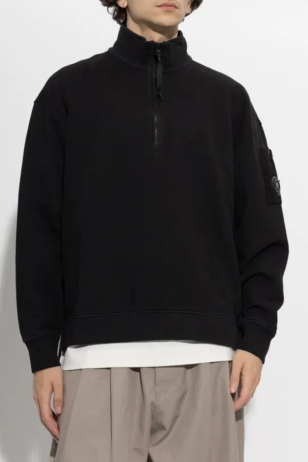 C.P. COMPANY Sweatshirt With A Stand-up Collar